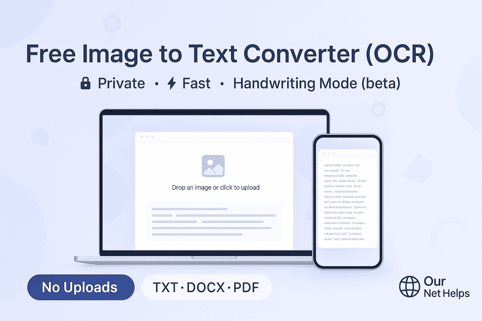 Extract Text from Image - Our Net Helps