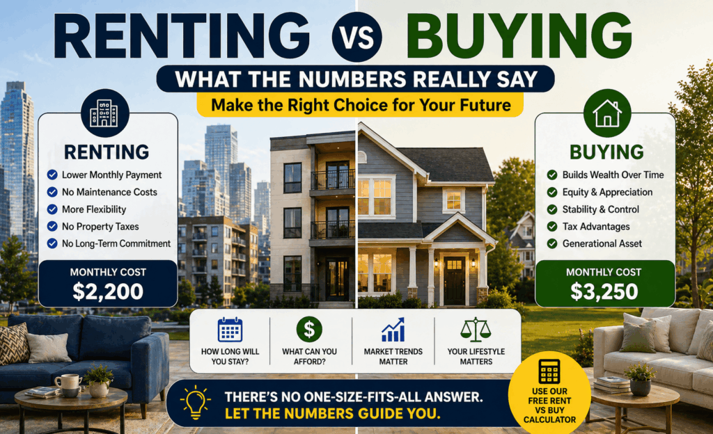 Renting vs Buying in 2026: What the Numbers Actually Say | Our Net Helps